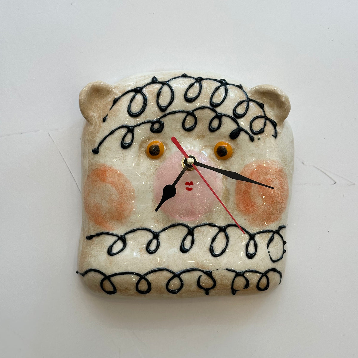 "Bear" Wall Clock #01 - "Off The Table" • Nov24 – THE DEA STORE