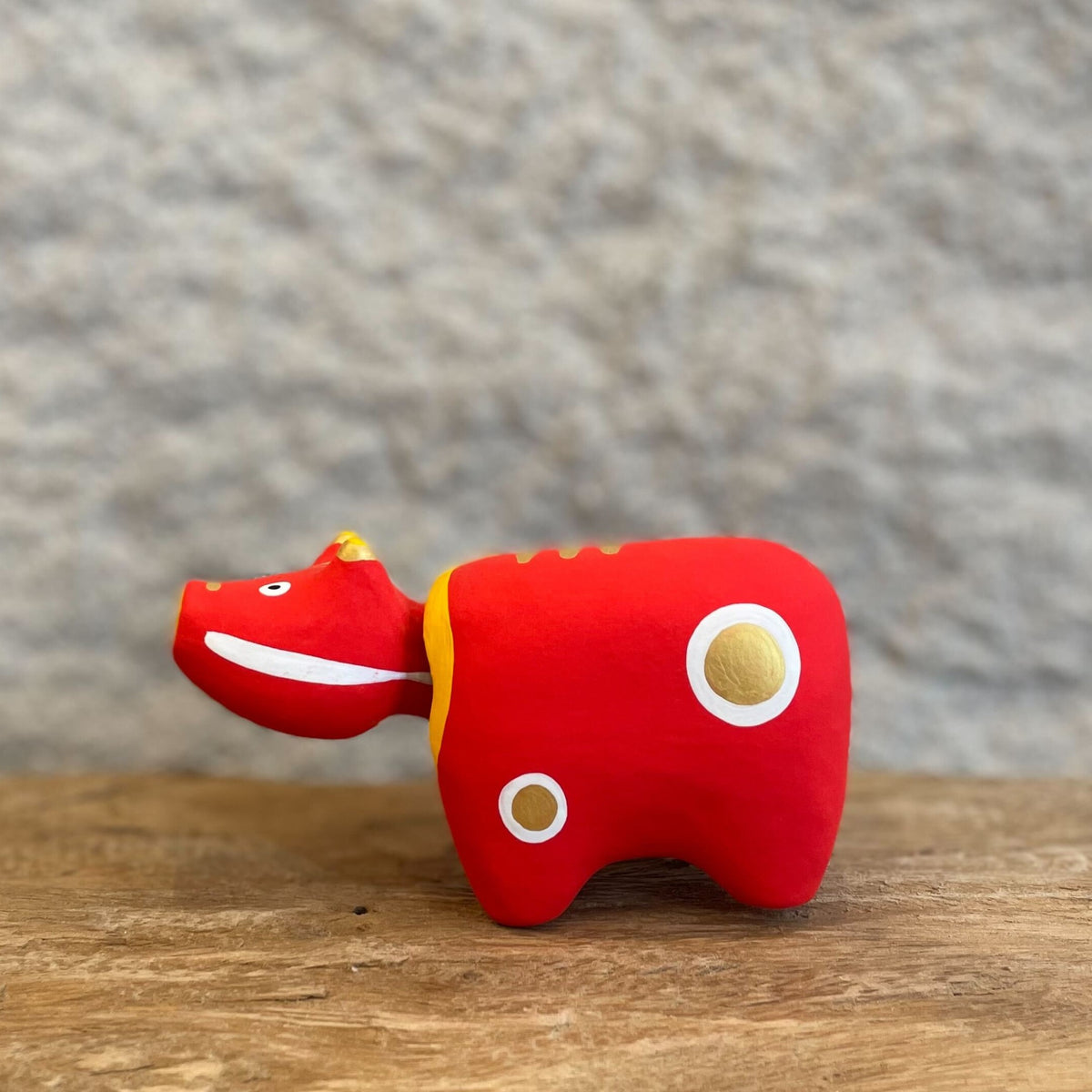 Japanese Hariko "Akabeko" Red Cows (with nodding head) – THE DEA STORE