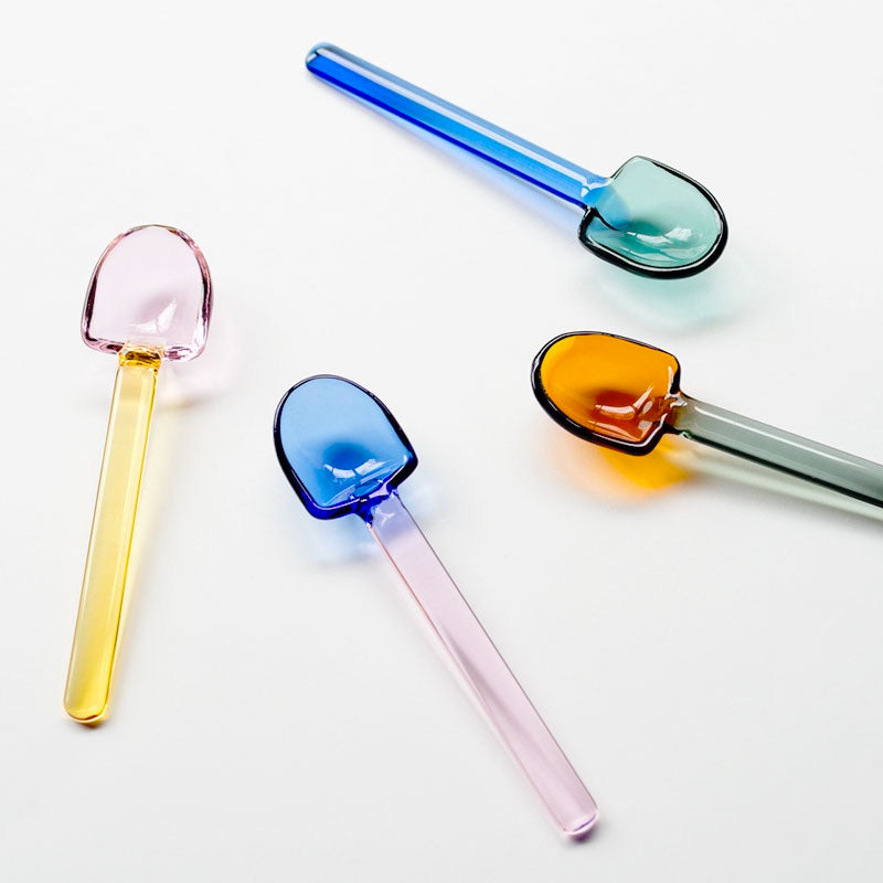 Amabro - "Snow Shovel" Glass Dessert Spoons – THE DEA STORE